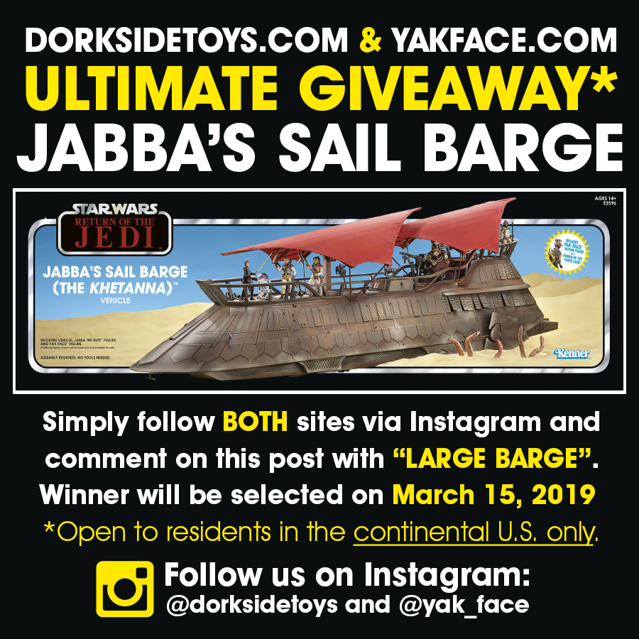 Jabba’s Sail Barge Ultimate Giveaway | Yakface.com