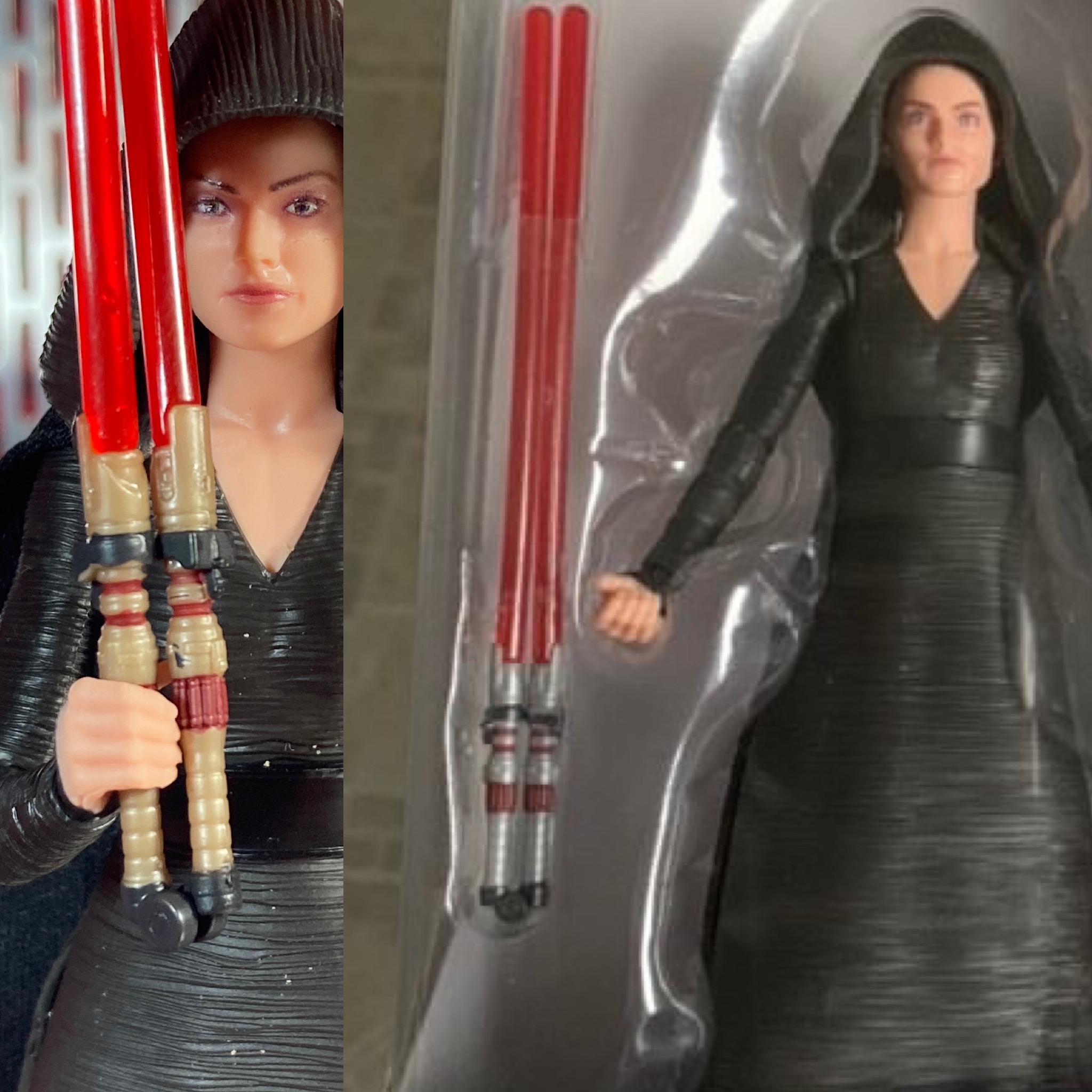 6″ Black Series Rey (Dark Side Vision) Running Change | Yakface.com