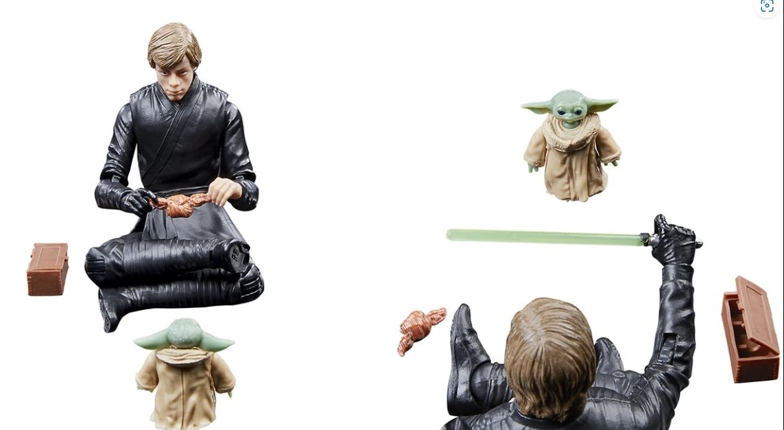 Mando Mania: Black Series Luke Skywalker & Grogu Build-Up Pack Revealed ...