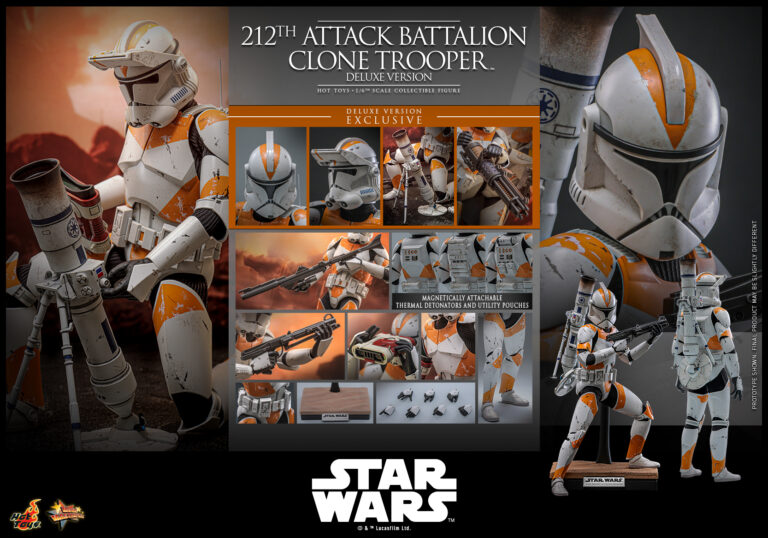 Hot Toys Reveals 1:6 Scale 212th Attack Battalion Clone Trooper ...